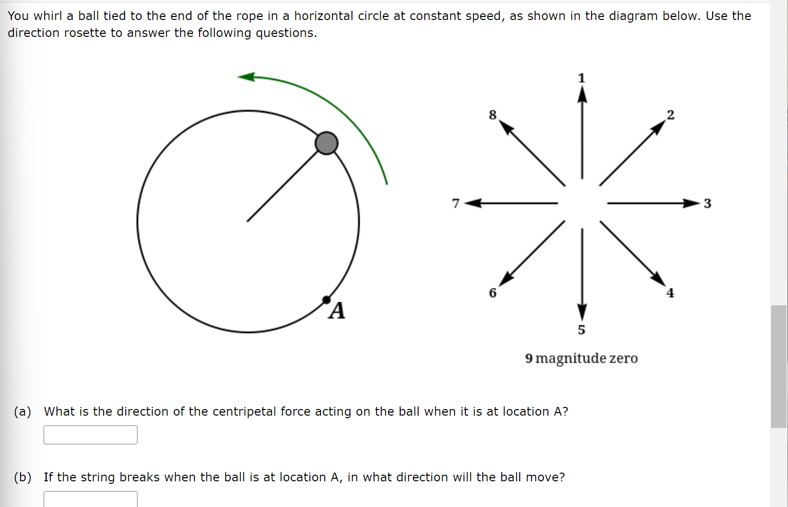 Solved You whirl a ball tied to the end of the rope in a | Chegg.com
