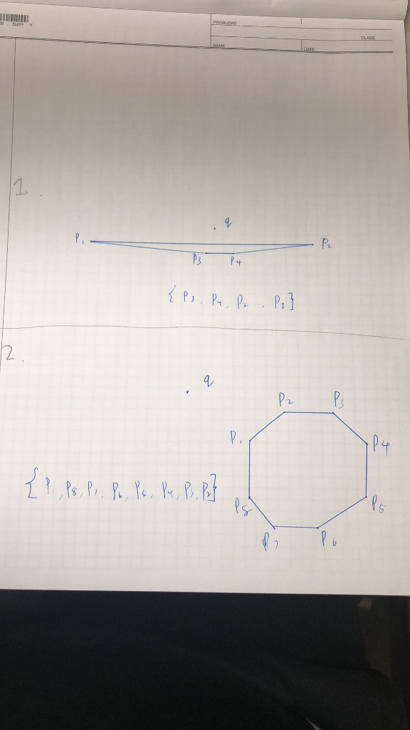 Solved Let P be a convex polygon whose vertices are stored | Chegg.com