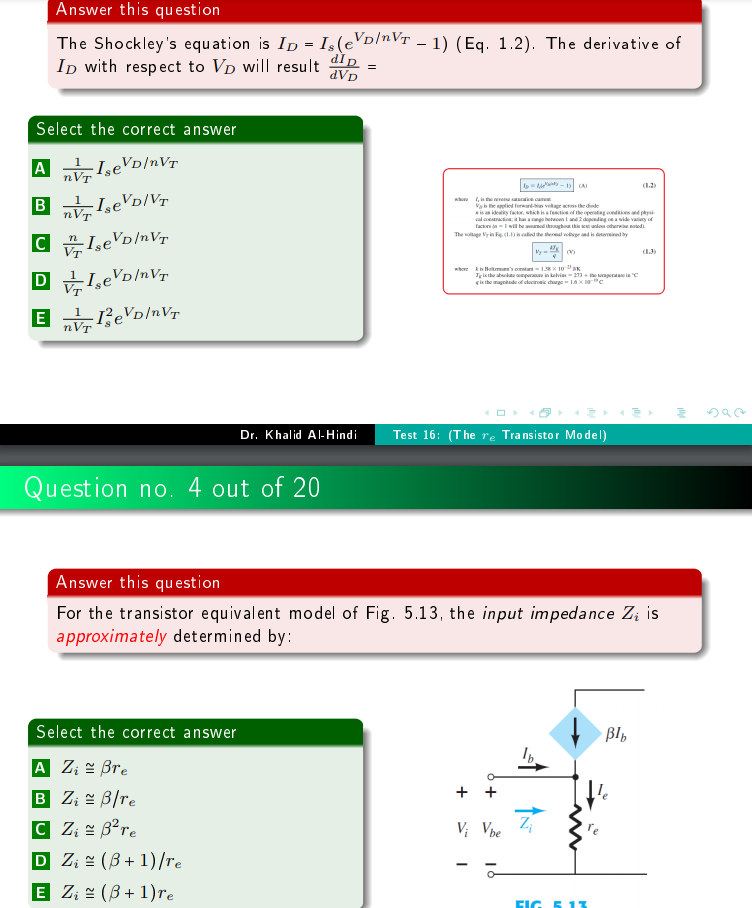 Solved Answer this question The Shockley's equation is Ij = | Chegg.com