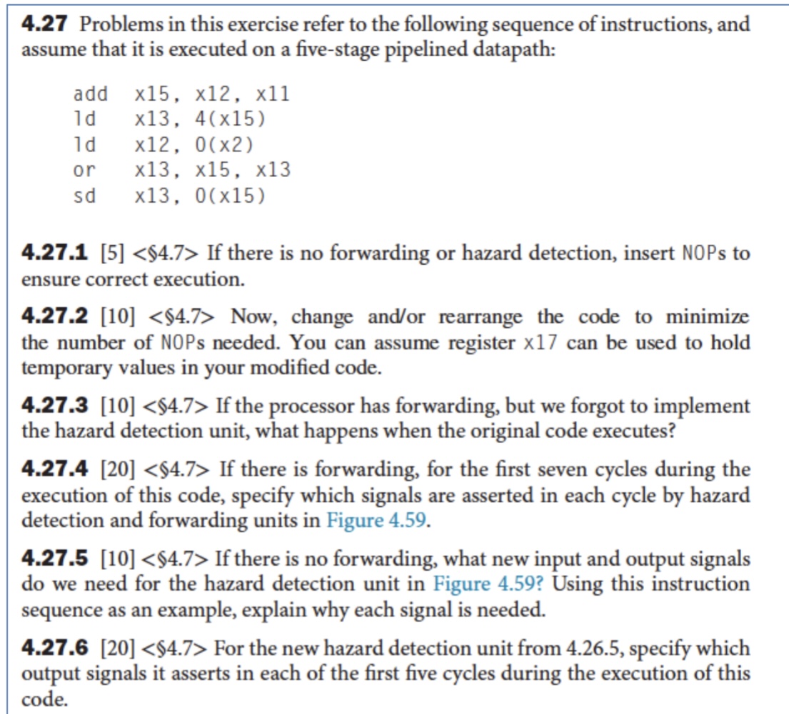 4.27 ﻿Problems in this exercise refer to the | Chegg.com