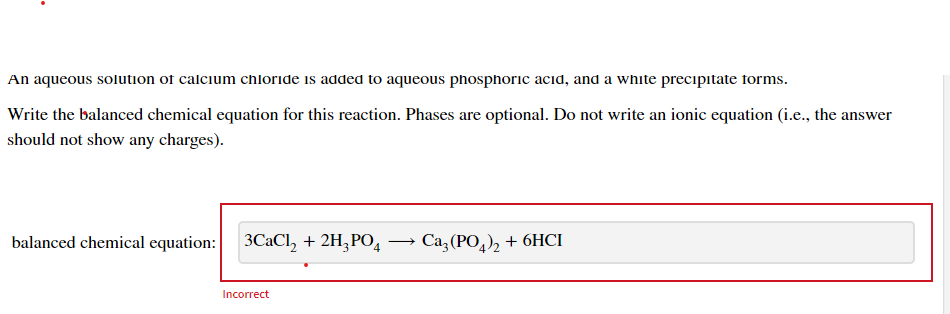 Solved Write The Balanced Chemical Equation For This