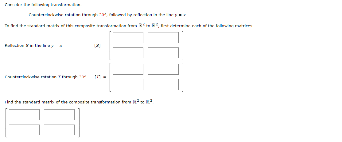 Solved Consider the following transformation. | Chegg.com