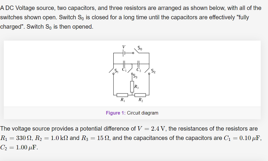 Solved Part B) ﻿if all three switches S1,S2 ﻿and S3 ﻿are | Chegg.com