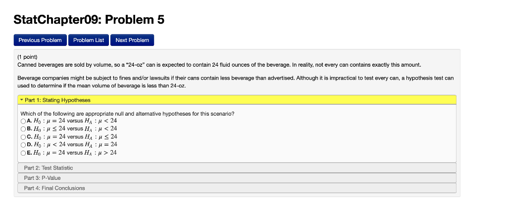 Solved StatChapter09: Problem 3 Previous Problem Problem | Chegg.com