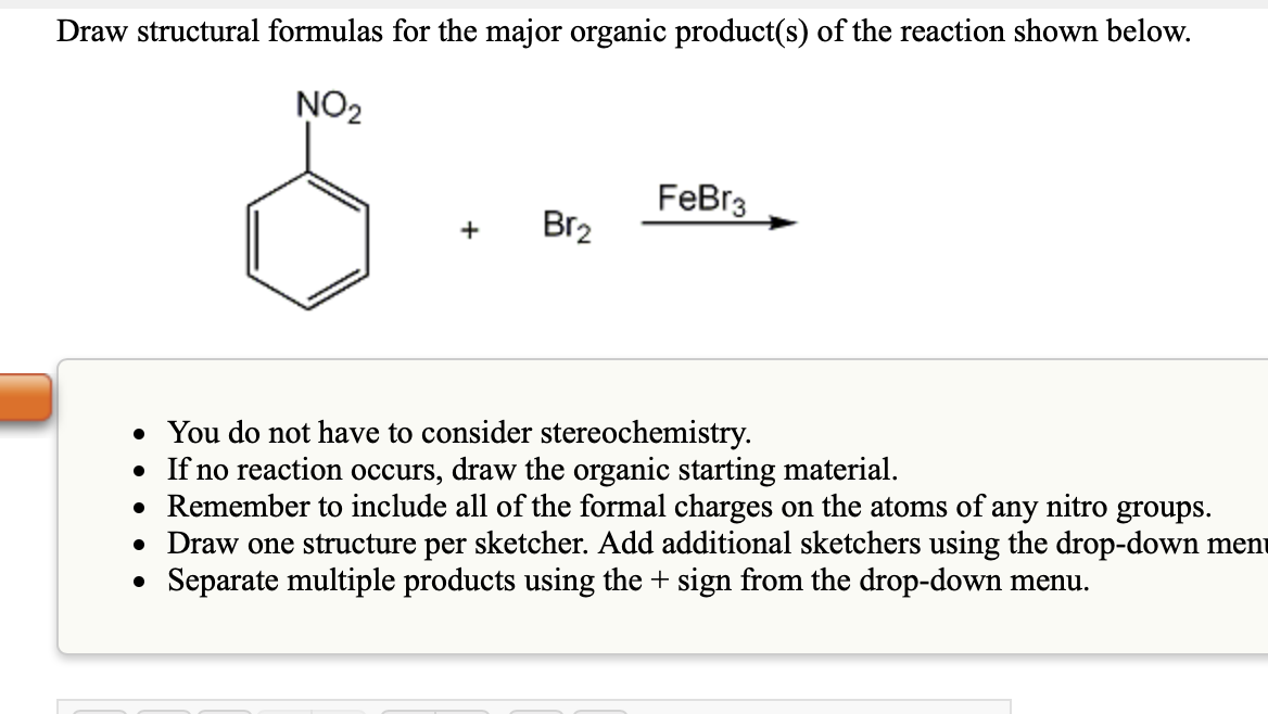 Solved Draw structural formulas for the major organic | Chegg.com