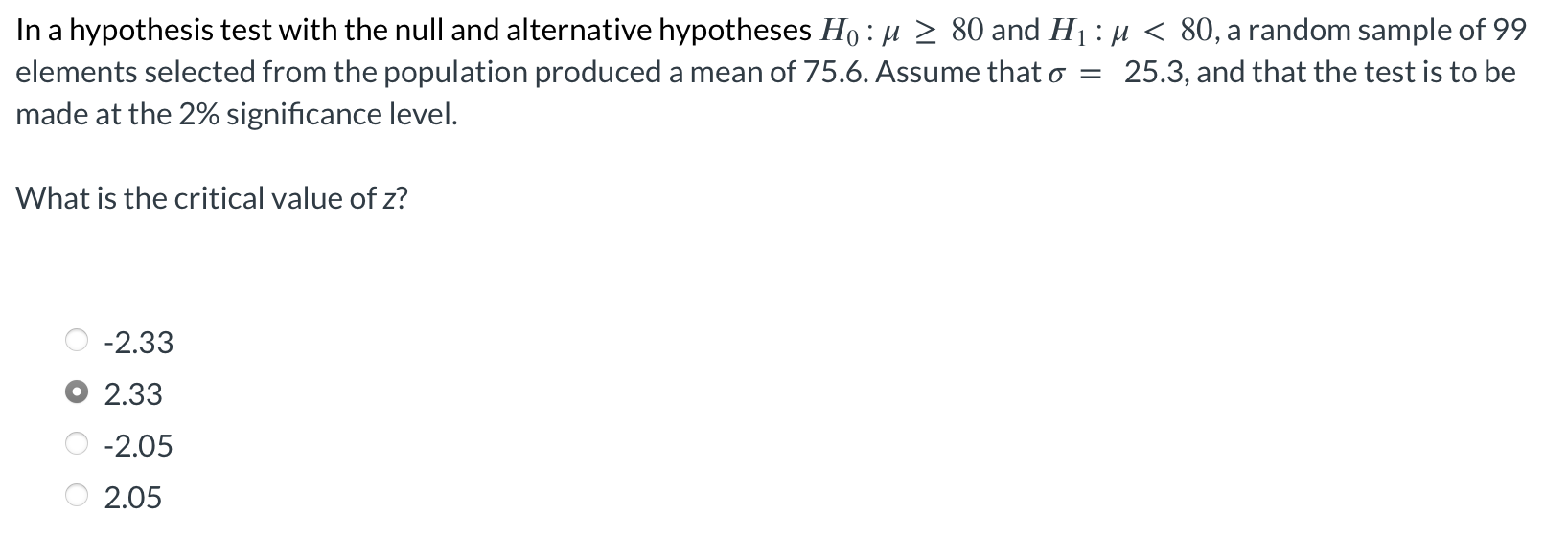 Solved In a hypothesis test with the null and alternative | Chegg.com