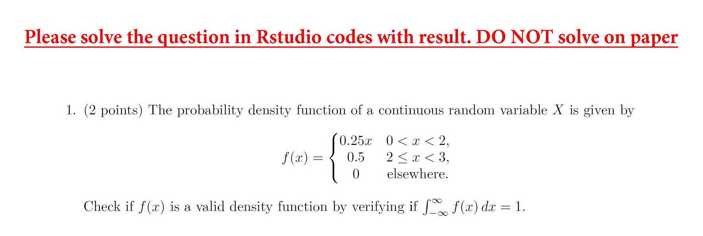 Solved Please solve the question in Rstudio codes with | Chegg.com