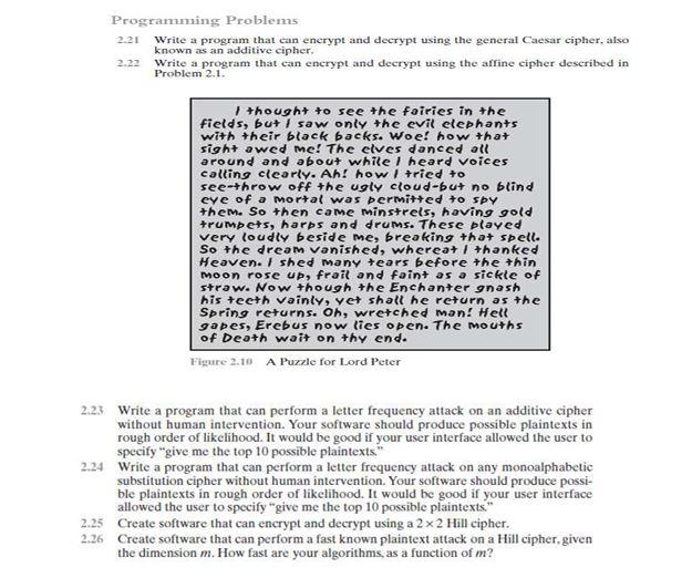 Solved Progranming Problems 2.21 Write at program that can | Chegg.com