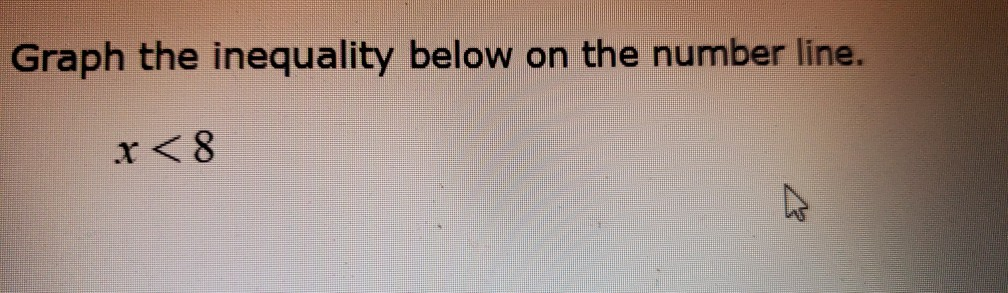 Solved Graph the inequality below on the number line. x