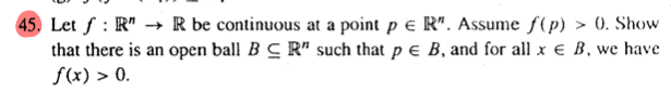 Solved 5. Let f:Rn→R be continuous at a point p∈Rn. Assume | Chegg.com