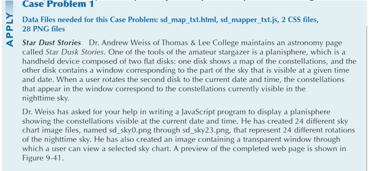 Solved APPLY Case Problem 1 Data Files needed for this Case | Chegg.com