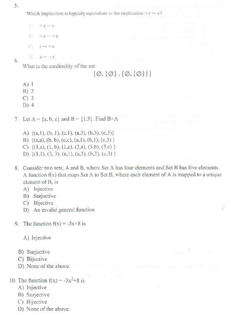 Solved Which implication is logically equivalent to the | Chegg.com