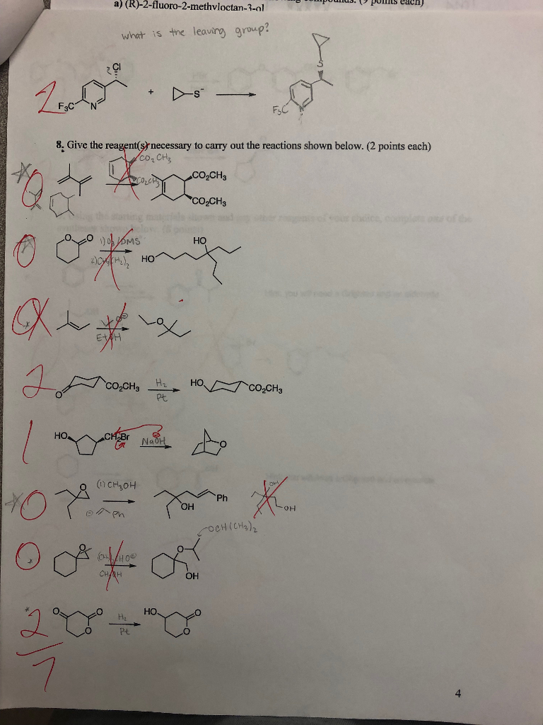 Solved a) (R)-2-fluoro-2-methvloctan-3-nl what is tine leav | Chegg.com