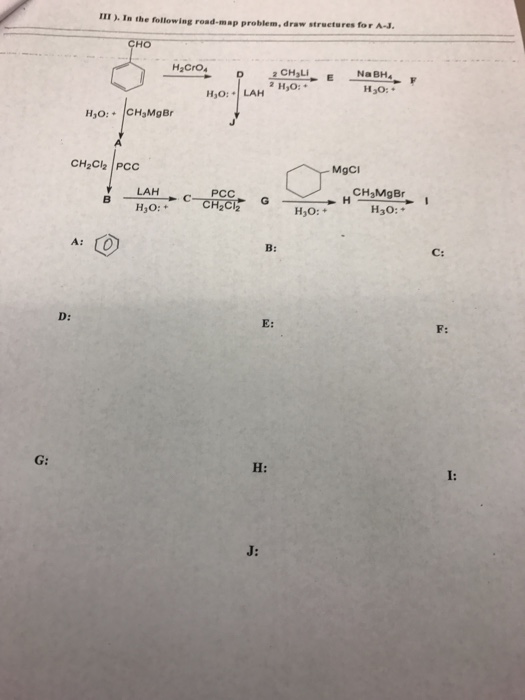 Solved In the following road-map problem, draw structures | Chegg.com