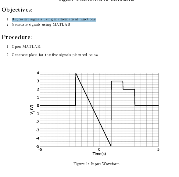 Solved Objectives: 1. Represent signals using mathematical | Chegg.com