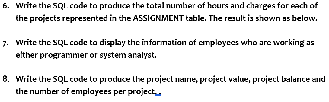 Solved Relational Diagram Database name: Cho7_ConstructCo | Chegg.com