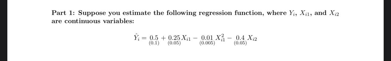 Solved What is the marginal effect of Xi1 when its | Chegg.com