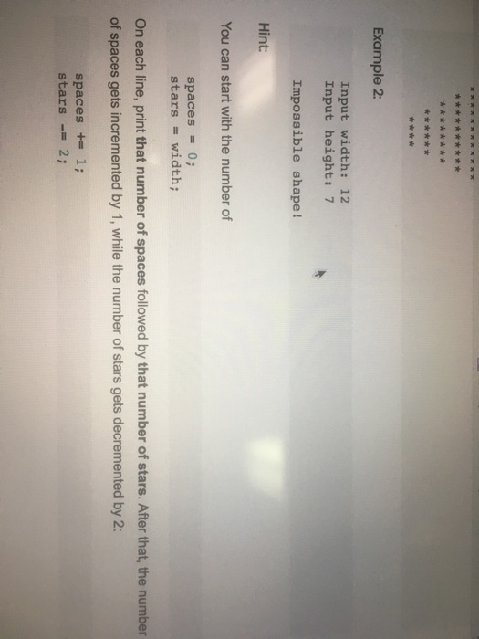 Solved Task F. Upside-down trapezoid Write a program | Chegg.com