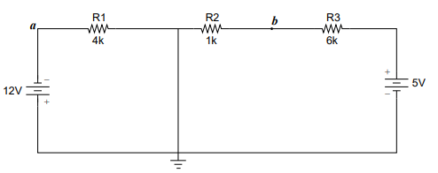 Solved mathematically calculate Va, Vb, Vab and current in | Chegg.com