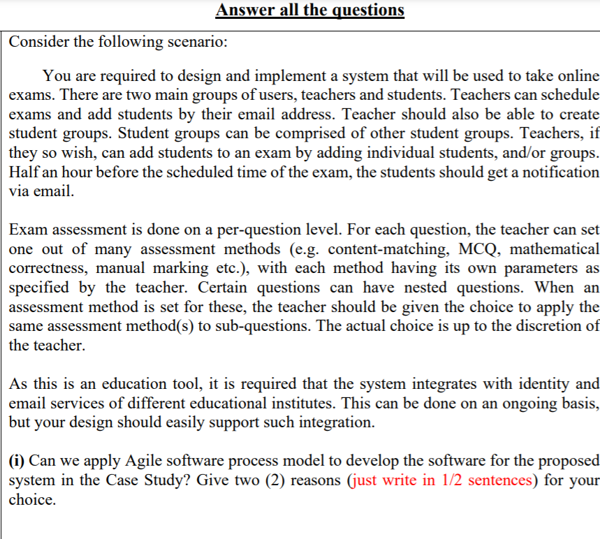 Solved Answer all the questions Consider the following | Chegg.com