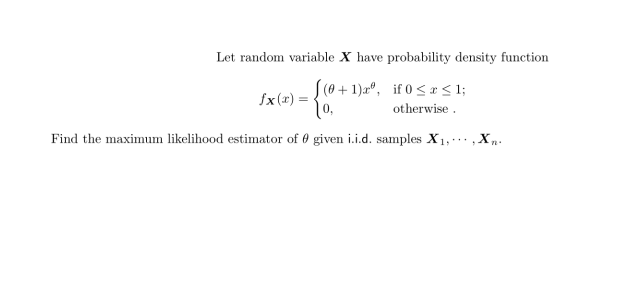 Solved Let random variable X have probability density | Chegg.com