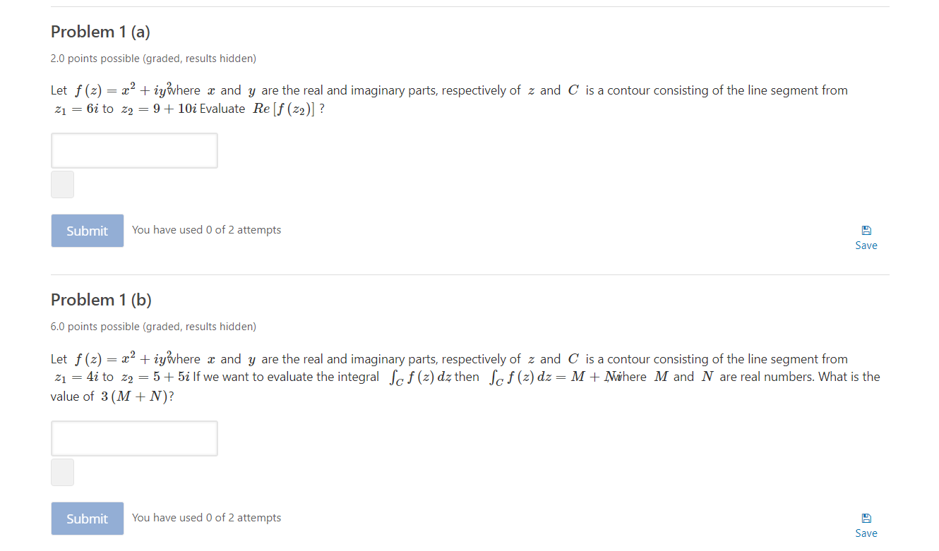 Solved Problem 1 (a) 2.0 points possible (graded, results | Chegg.com