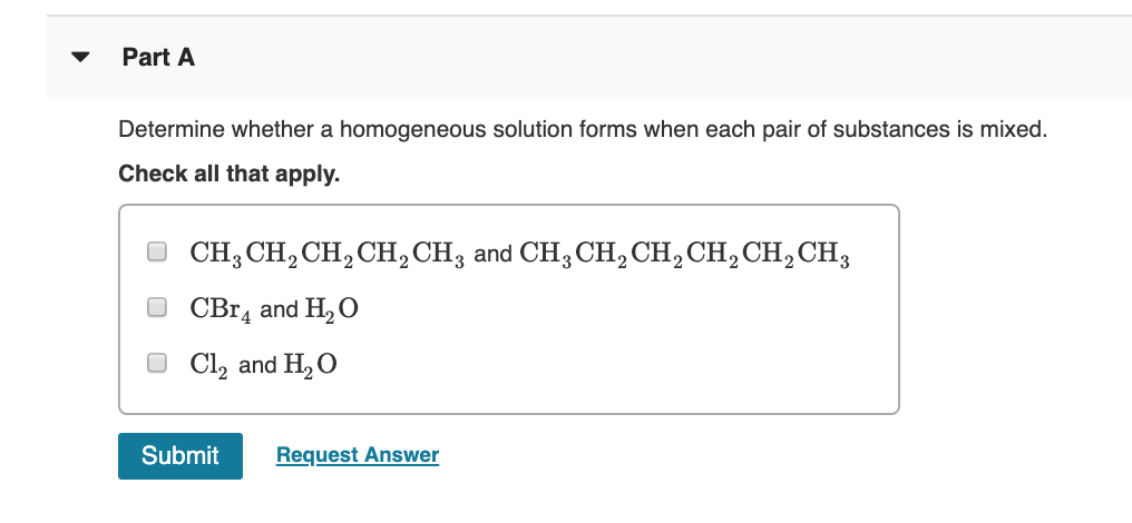 Solved Part A Determine whether a homogeneous solution forms | Chegg.com