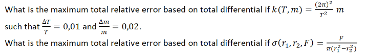 Solved What is the maximum total relative error based on | Chegg.com