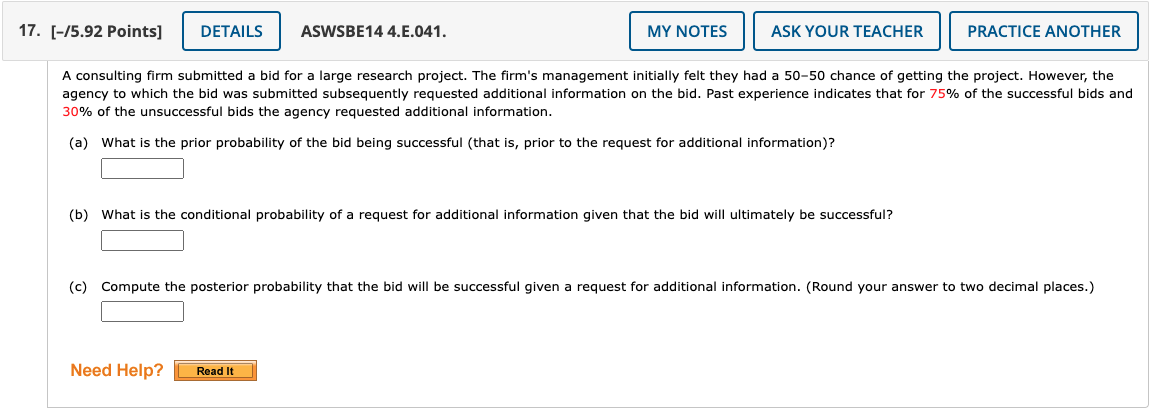 Solved A consulting firm submitted a bid for a large | Chegg.com