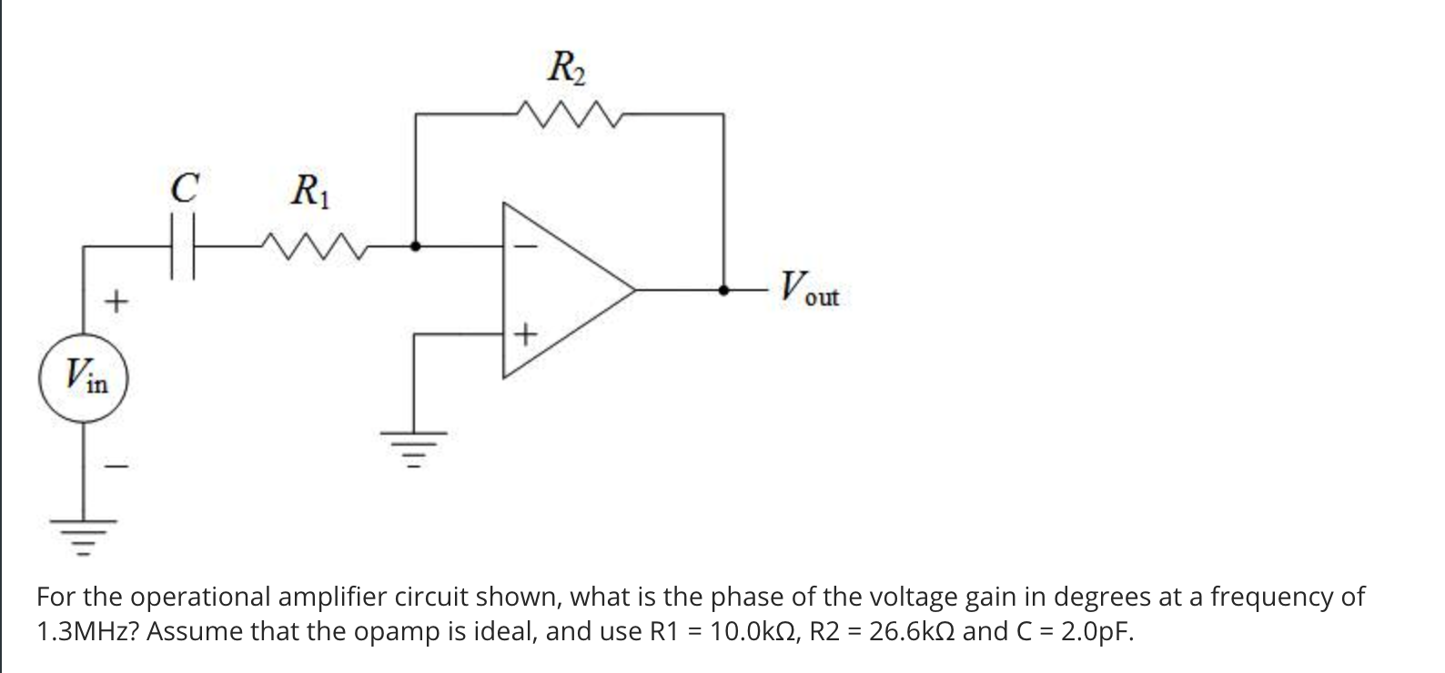 Solved CR1 out For the operational amplifier circuit shown, | Chegg.com