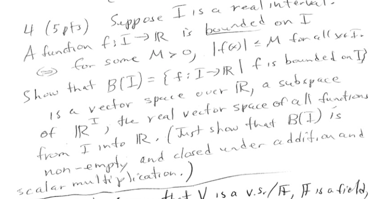 Solved 4 (5pts) Suppose Is a real interval. A function f:I→R | Chegg.com