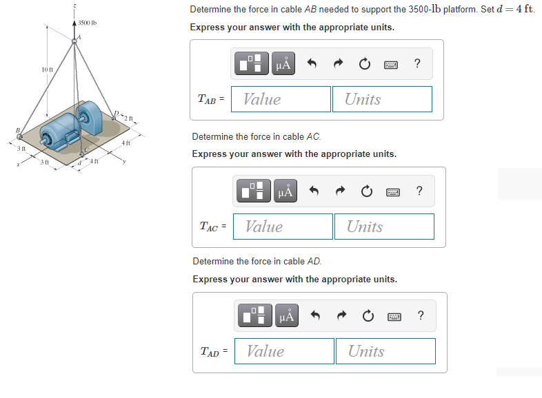 Solved Determine the force in cable AB needed to support the | Chegg.com
