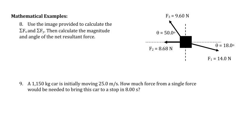 Solved Mathematical Examples: 8. Use the image provided to | Chegg.com