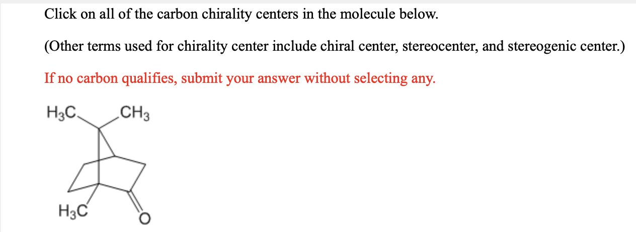 Solved Click on all of the carbon chirality centers in the | Chegg.com
