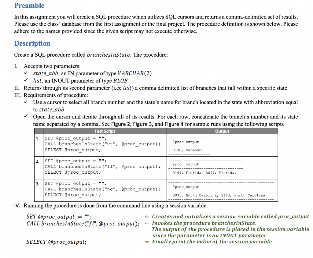 Preamble In this assignment you will create a SQL | Chegg.com