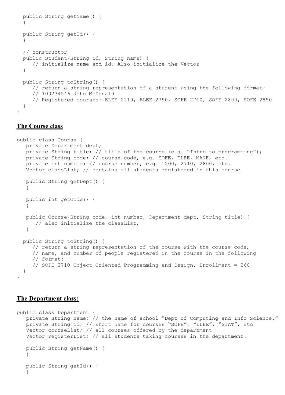 Solved The Person Class public class Person { private String | Chegg.com