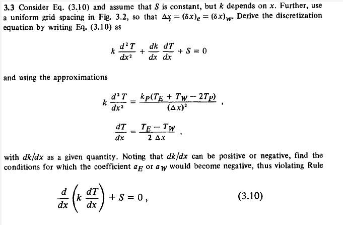 Solved 3.3 Consider Eq. (3.10) and assume that S is | Chegg.com