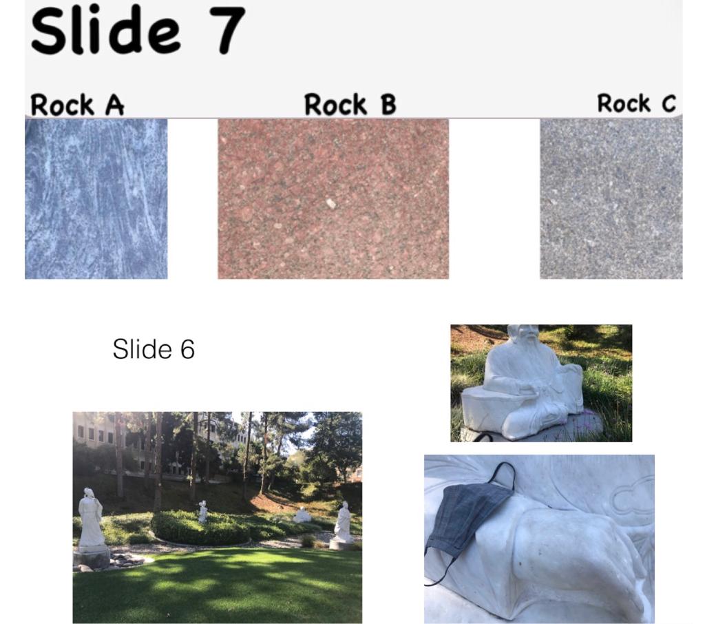 Solved Slide 7 Rock A Rock B Rock C Slide 6 Stop #1 (Slide | Chegg.com