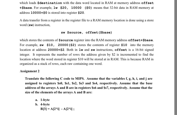 Solved Memory transfer instructions A data transfer from | Chegg.com