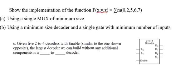 Solved Show the implementation of the function | Chegg.com