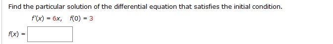 Solved Find the particular solution of the differential | Chegg.com