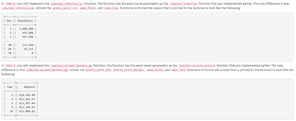 Solved In Toco 8, you will implement the | Chegg.com