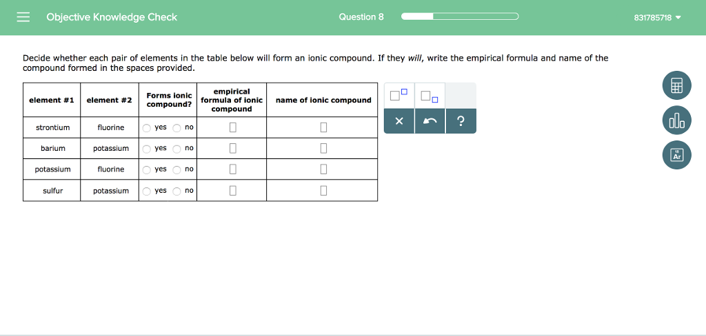 Solved Objective Knowledge Check Question 8 831785718 Decide | Chegg.com