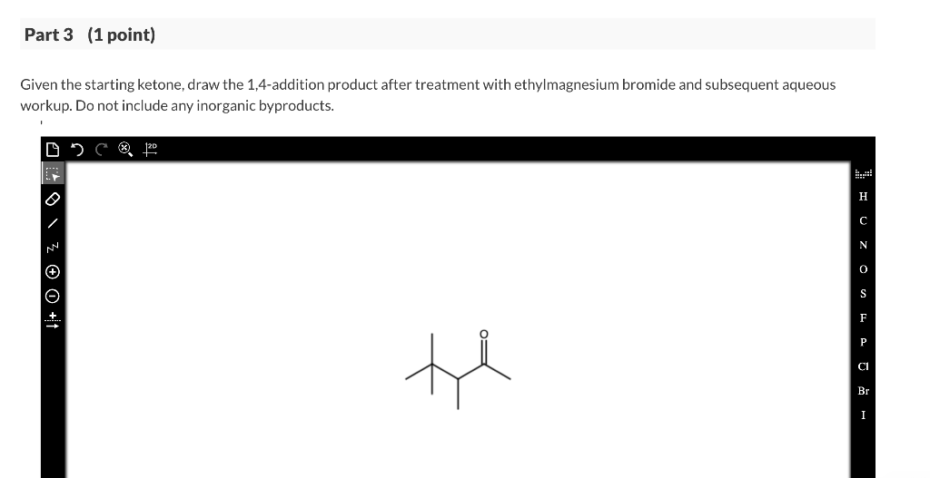 Solved Given the starting ketone, draw the 1,4-addition | Chegg.com