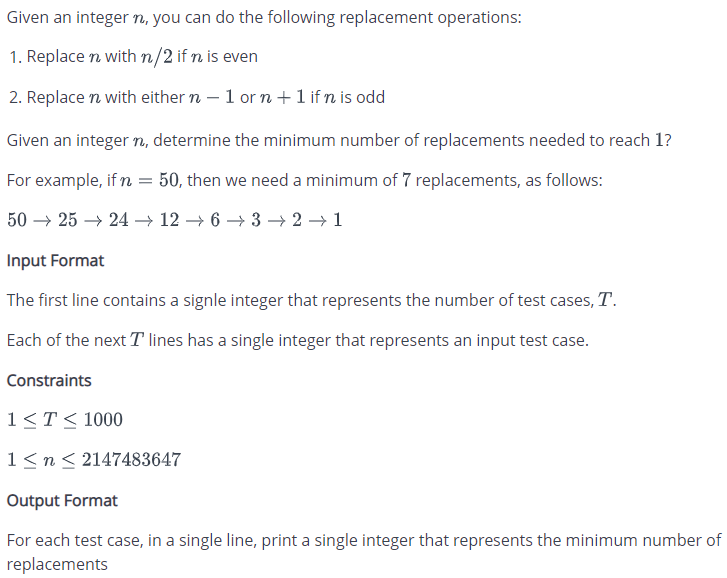 Solved Minimum Number of Replacements Using Java import | Chegg.com