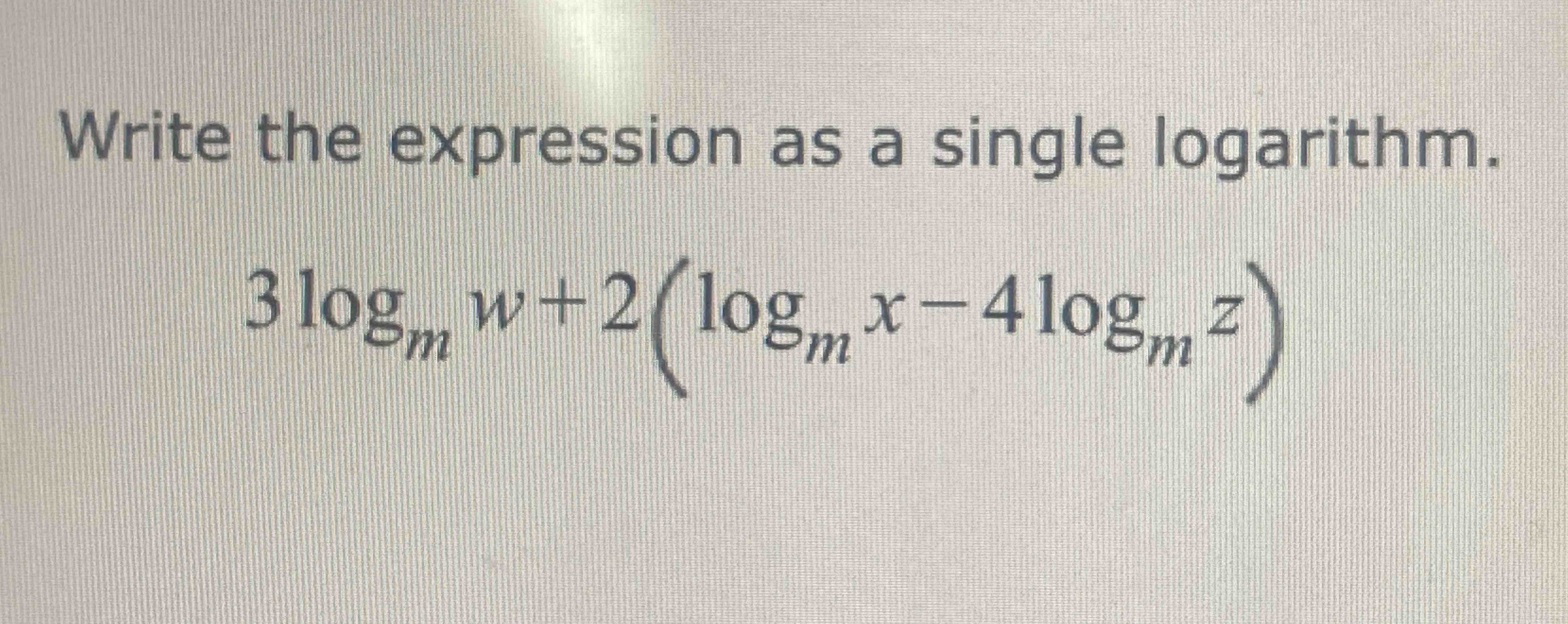 Solved Write the expression as a single | Chegg.com