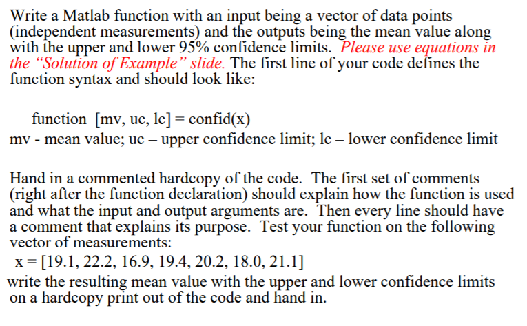 Solved Solution of the Example Calculate Mean: Standard | Chegg.com