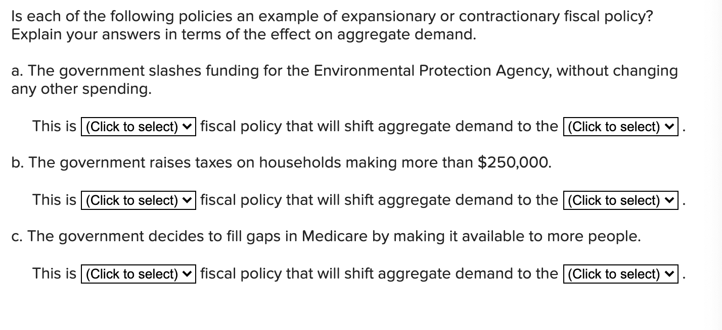 Solved Is each of the following policies an example of | Chegg.com