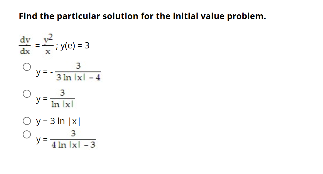 Solved Find the particular solution for the initial value | Chegg.com