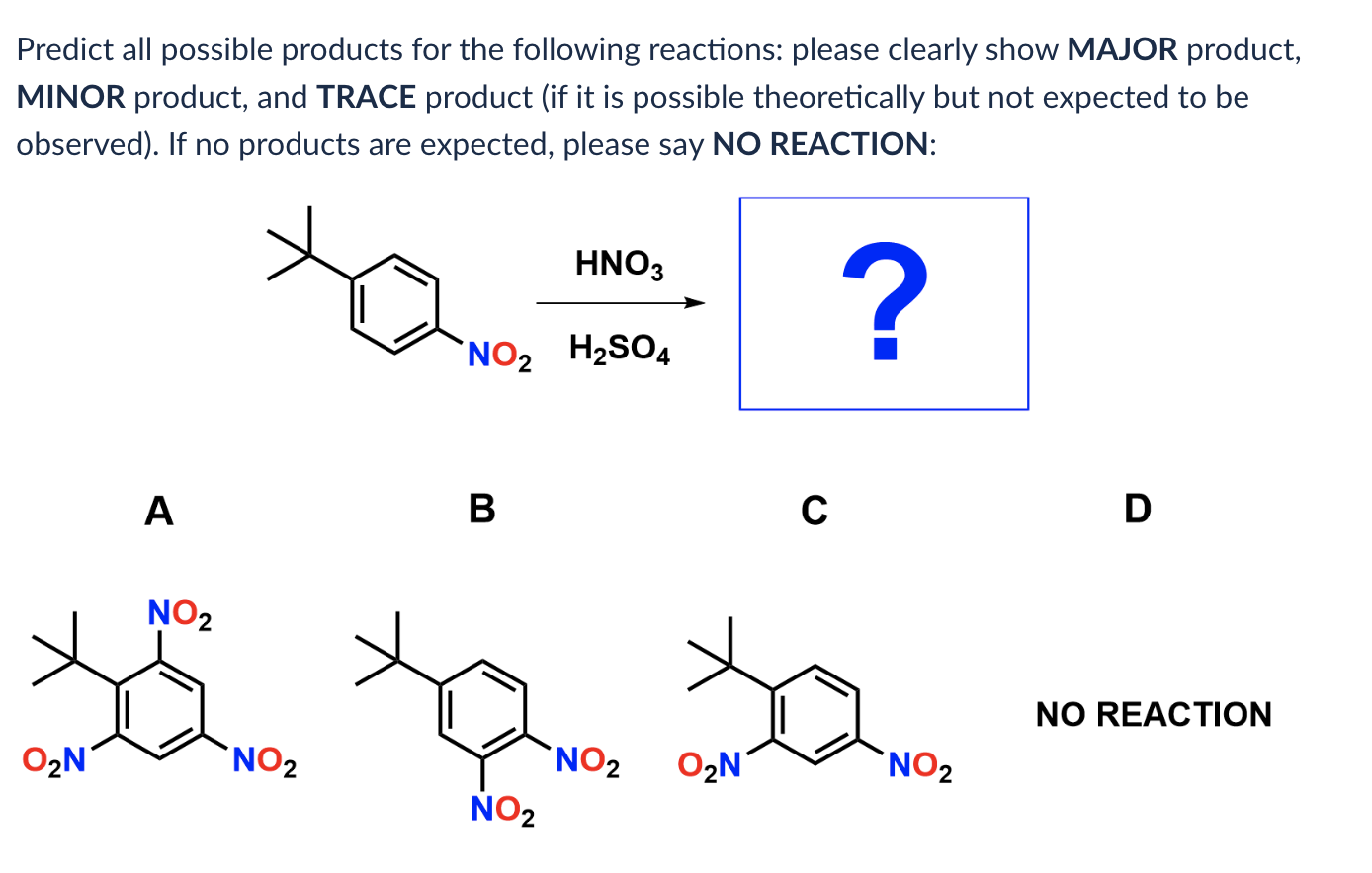 Solved Predict all possible products for the following | Chegg.com